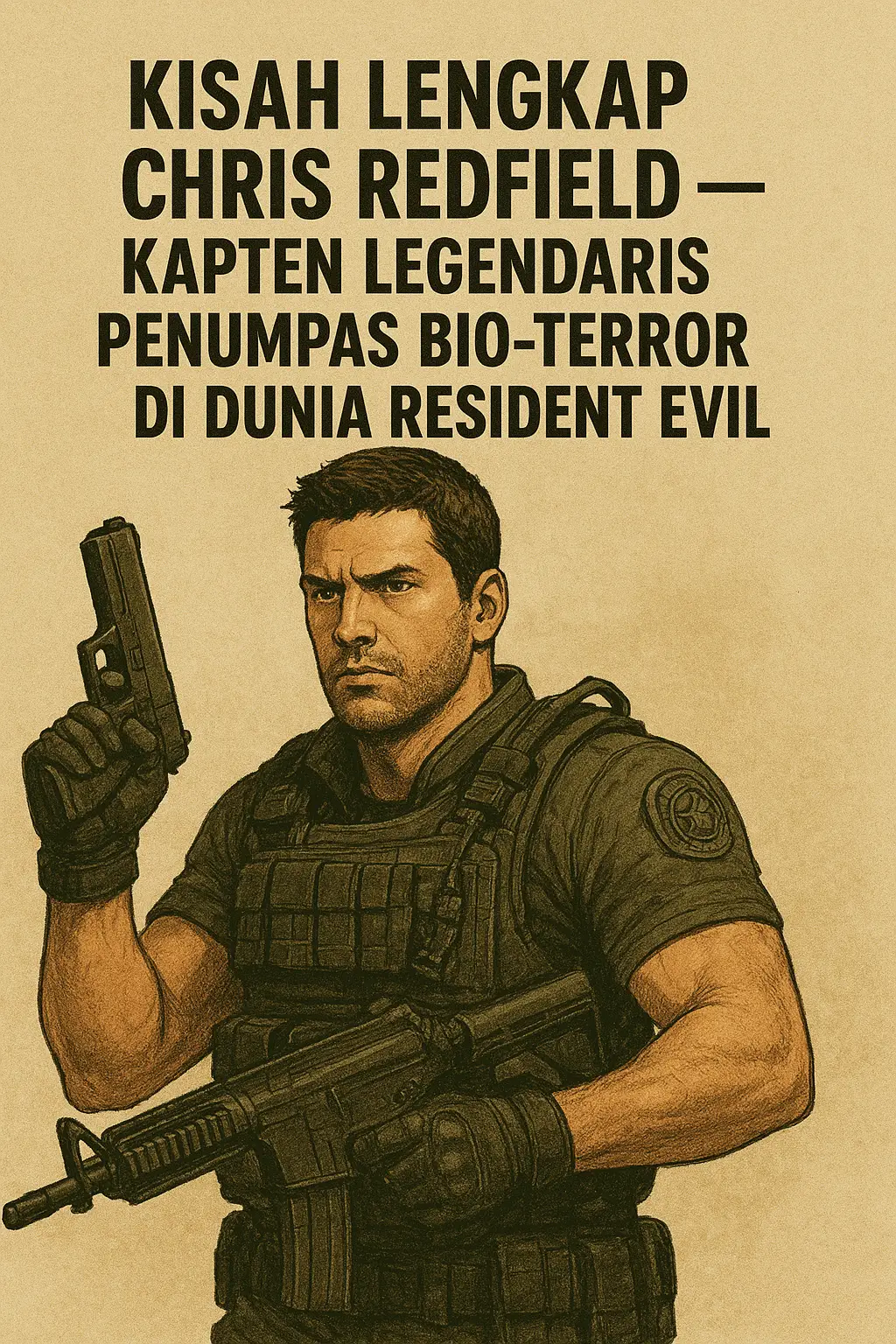 Stop Judi Online! Baca kisah lengkap Chris Redfield, kapten